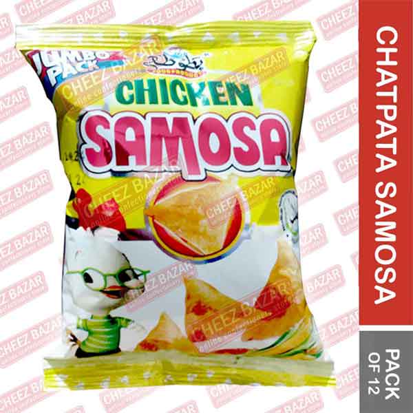 Buy BF Chatpata Chicken Samosa – Pack of 12 - Cheez Bazar