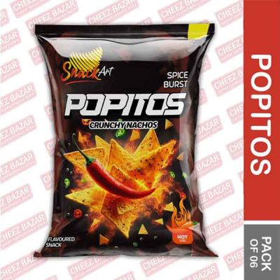 Buy SnackArt Popitos Spicy Burst Nachos – Pack of 06 - Cheez Bazar